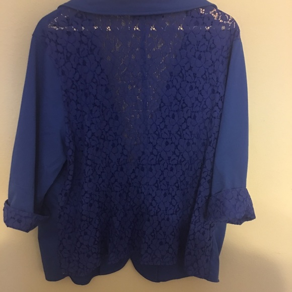 Maurices | Jackets & Coats | Cobalt Lace Back Blazer | Poshmark
